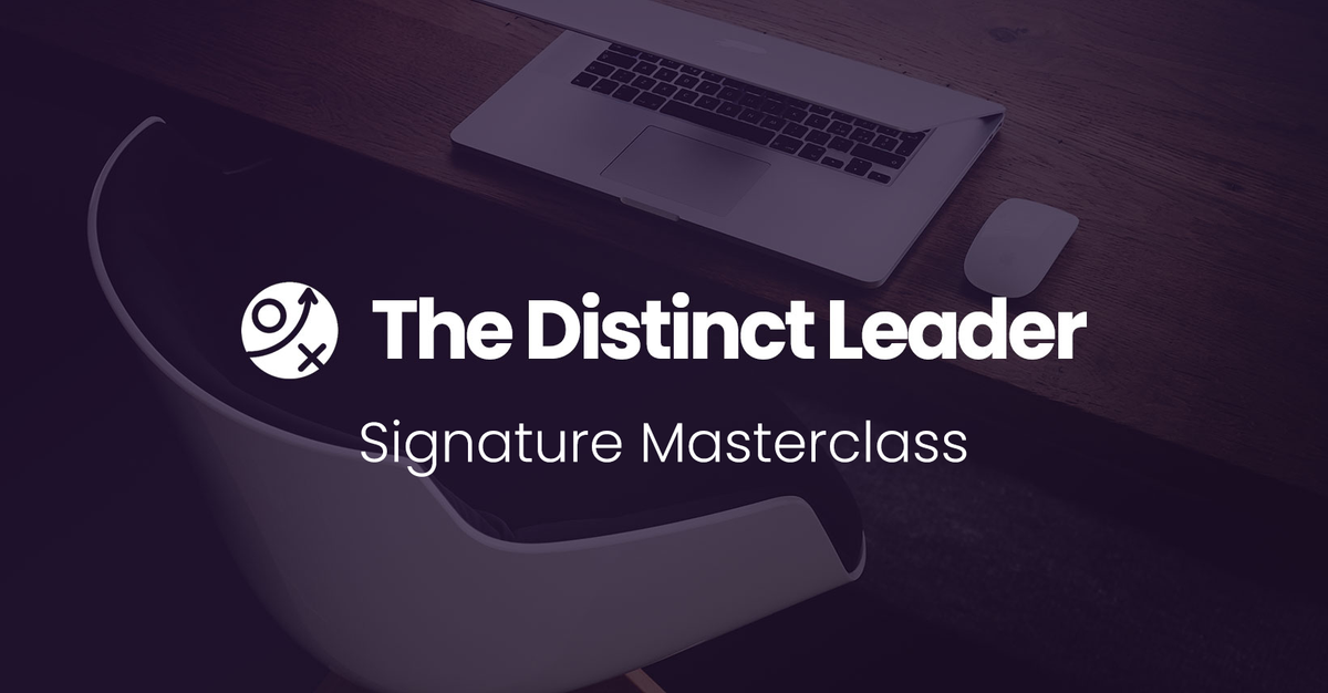 JoAnn Corley-Schwarzkopf's Distinct Leader Signature Masterclass